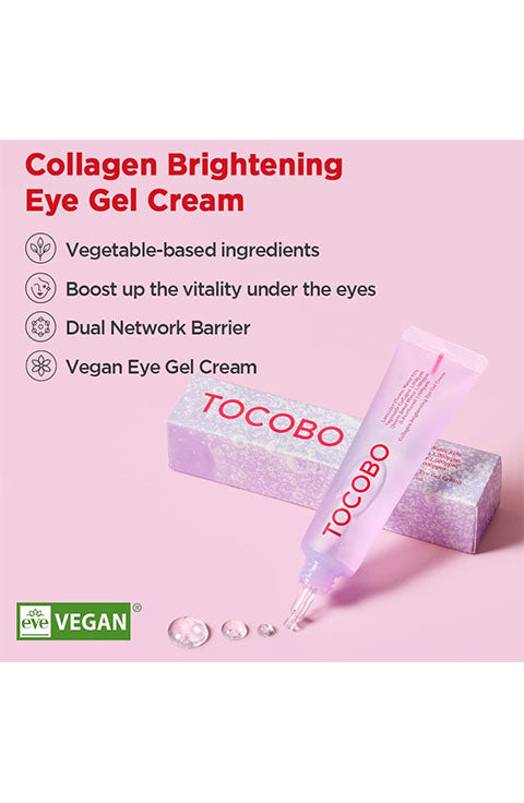 TOCOBO - Collagen Brightening Eye Gel Cream 30Ml– Palace Beauty Galleria