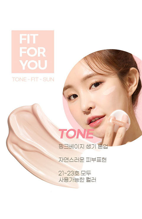 TONE Fit SUN Cushion SPF50+ PA++++ 12g– Palace Beauty Galleria
